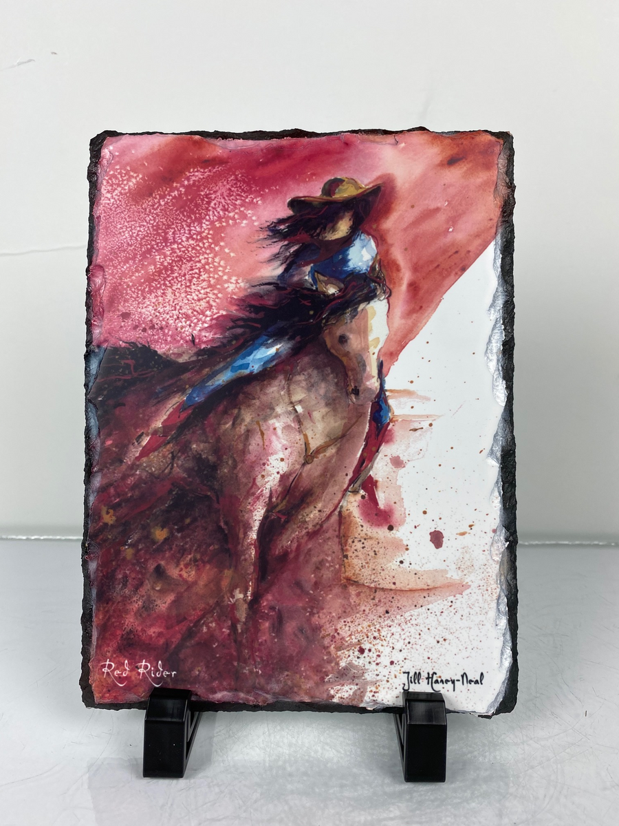 Red Rider slate print – Jill Neal Gallery